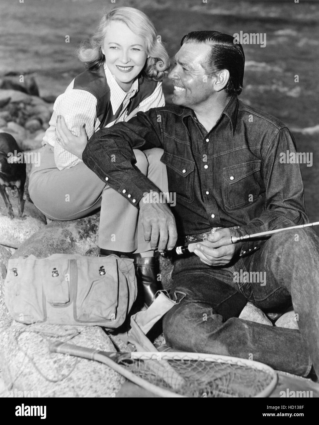 Clark Gable, right, with his fourth wife, Sylvia Ashley, October 1950 ...