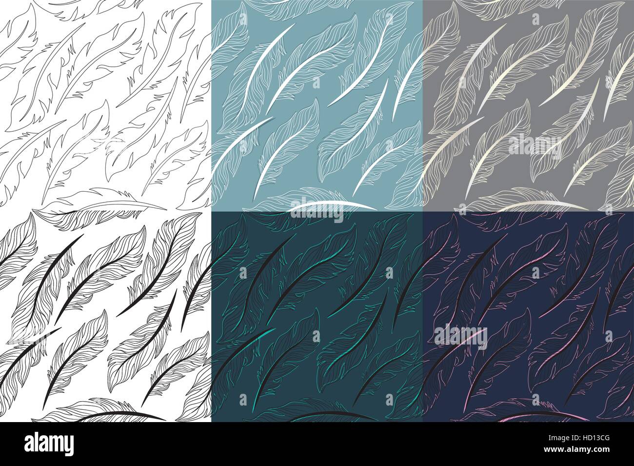 Boho feathers Stock Vector Images - Alamy