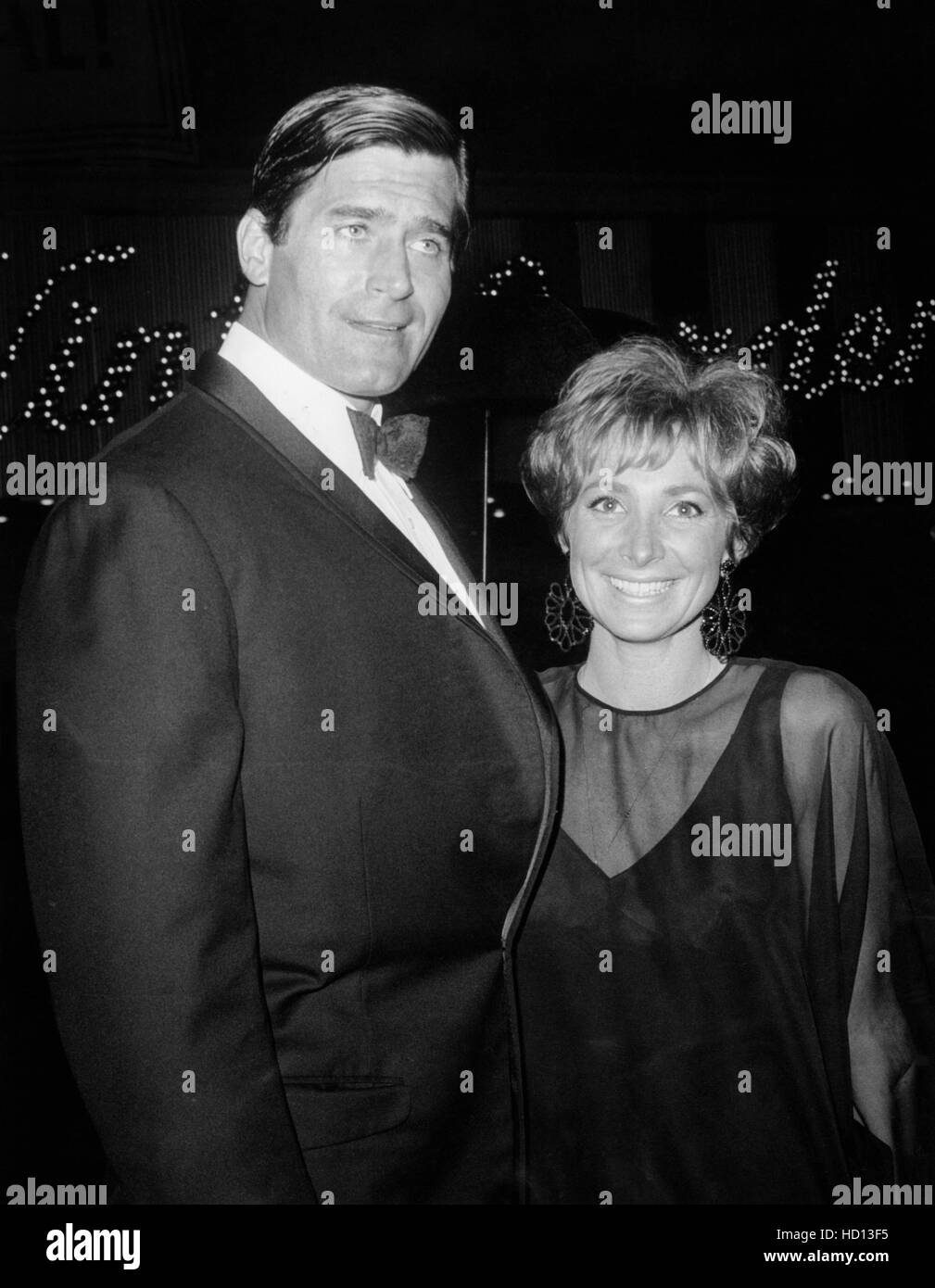 Clint Walker escorting co-star Dora Reisser to premiere of 'THE DIRTY ...