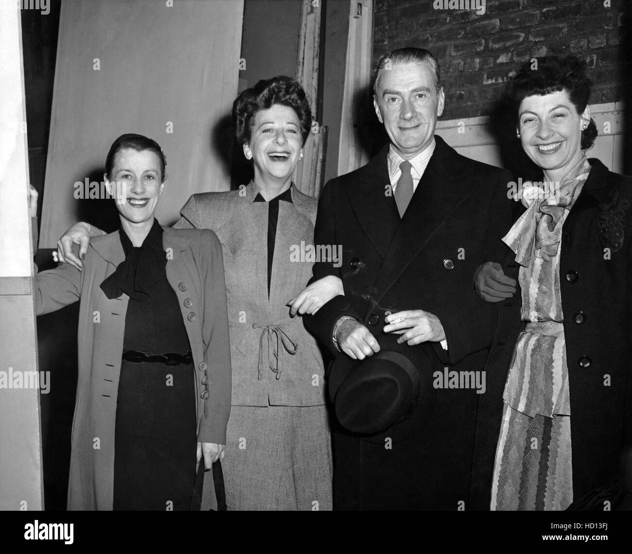 Beatrice Lillie, Fanny Brice, Clifton Webb, Ilka Chase, 1945 Stock ...
