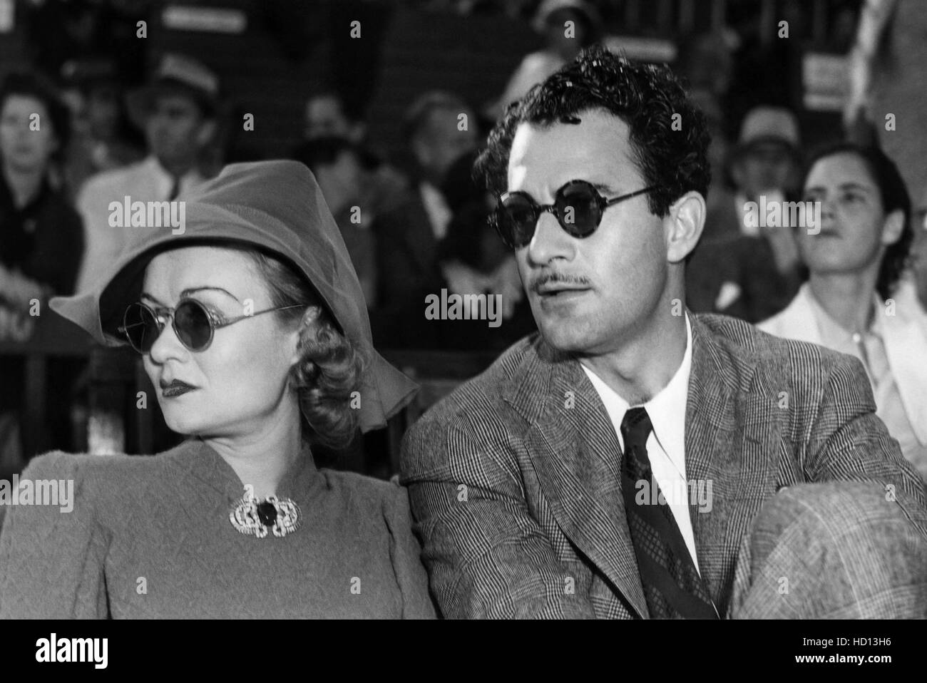 Constance Bennett and husband, Gilbert Roland attend Pacific Southwest ...