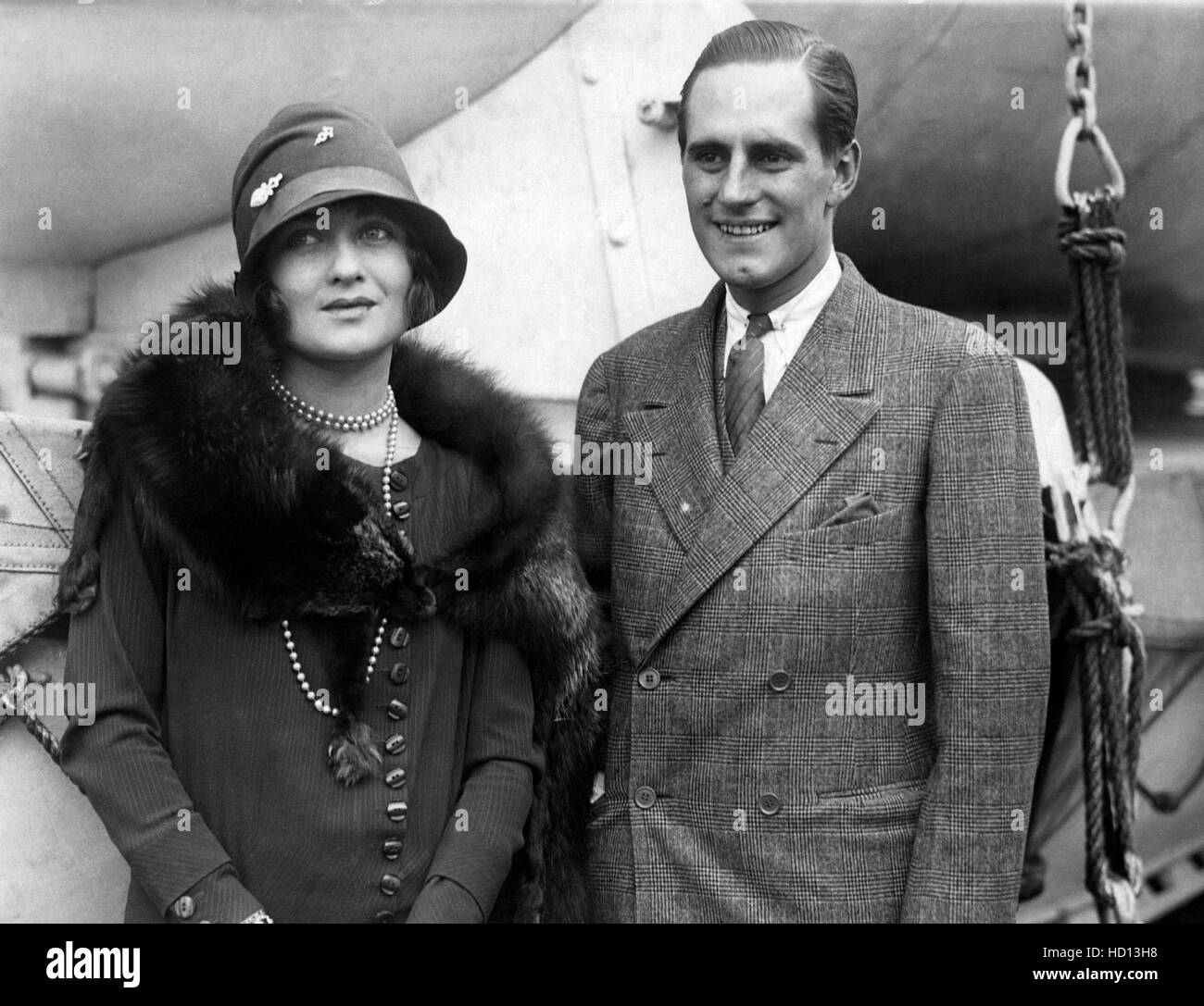 Constance Bennett and husband Philip Plant, September 19, 1931 Stock ...
