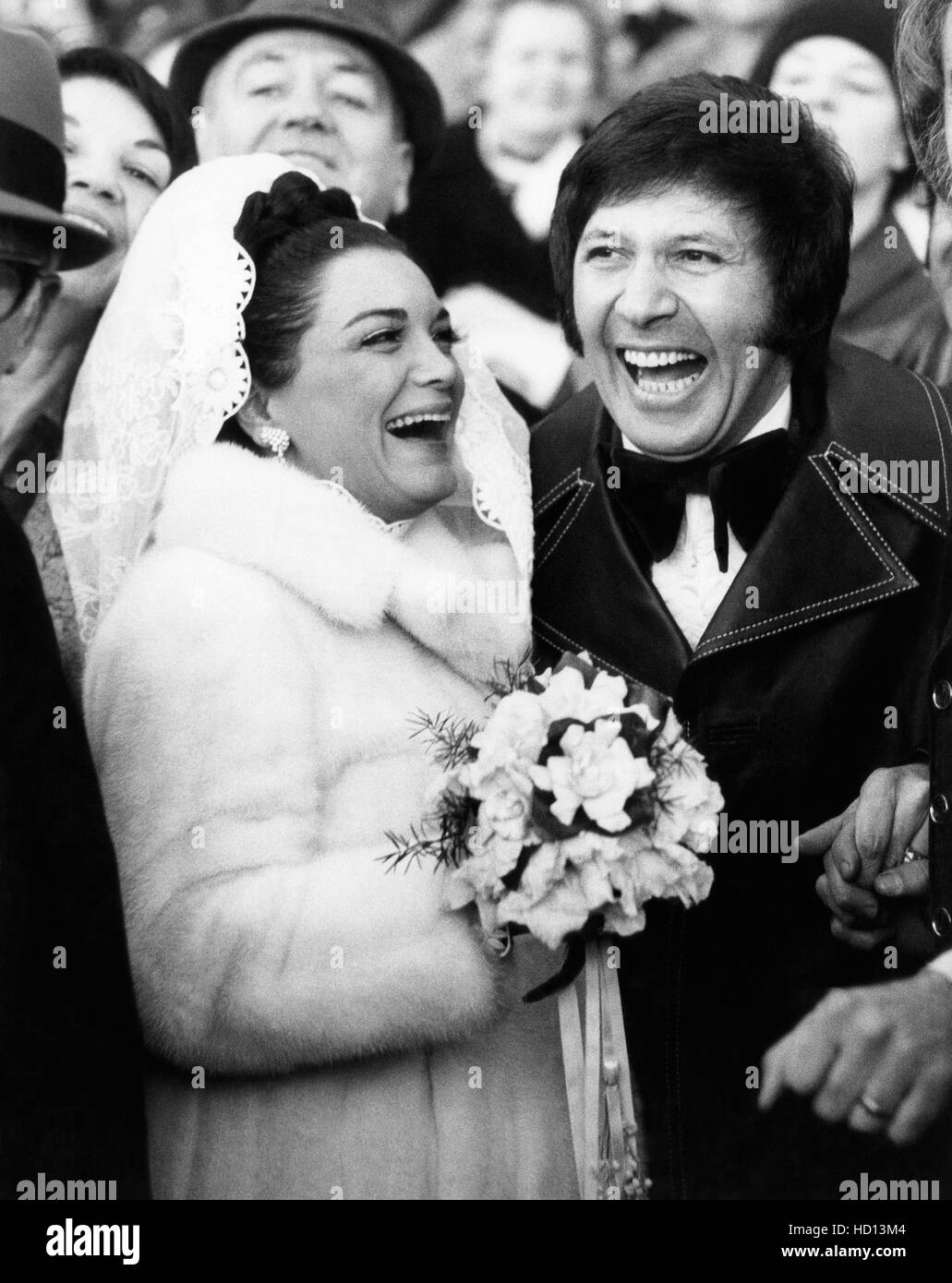 Caldwell, New Jersey, wedding of Connie Francis, left, and Izzy Marion ...