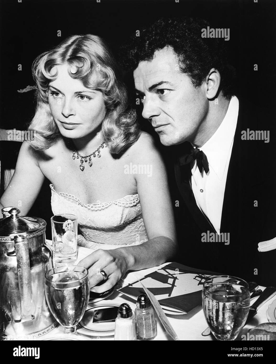 Cornel Wilde, right, with his second wife, actress Jean Wallace, at the ...