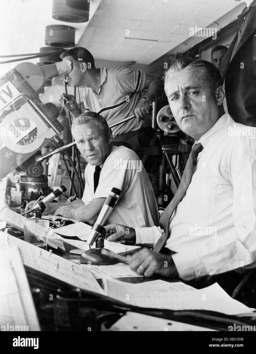 Paul Christman, Curt Gowdy, 1962 Stock Photo - Alamy