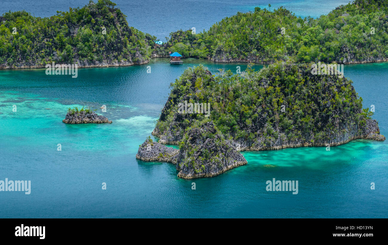 Painemo Island, Blue Lagoon, Raja Ampat, West Papua, Indonesia Stock ...