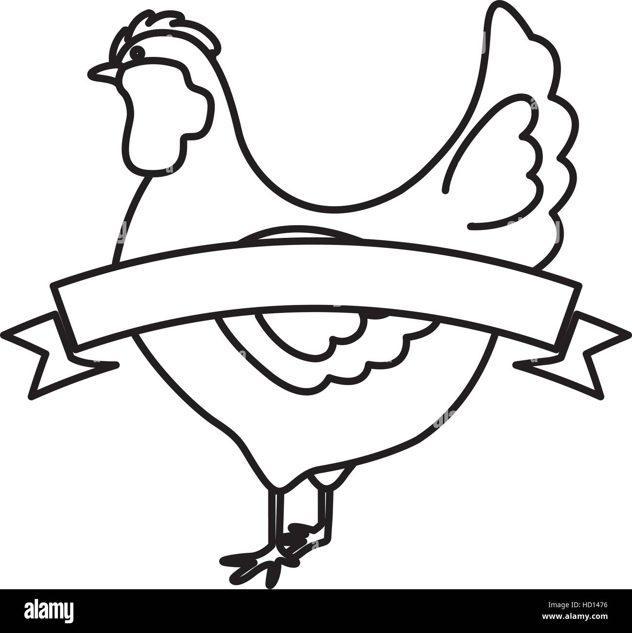 Isolated chicken design Stock Vector Image & Art - Alamy