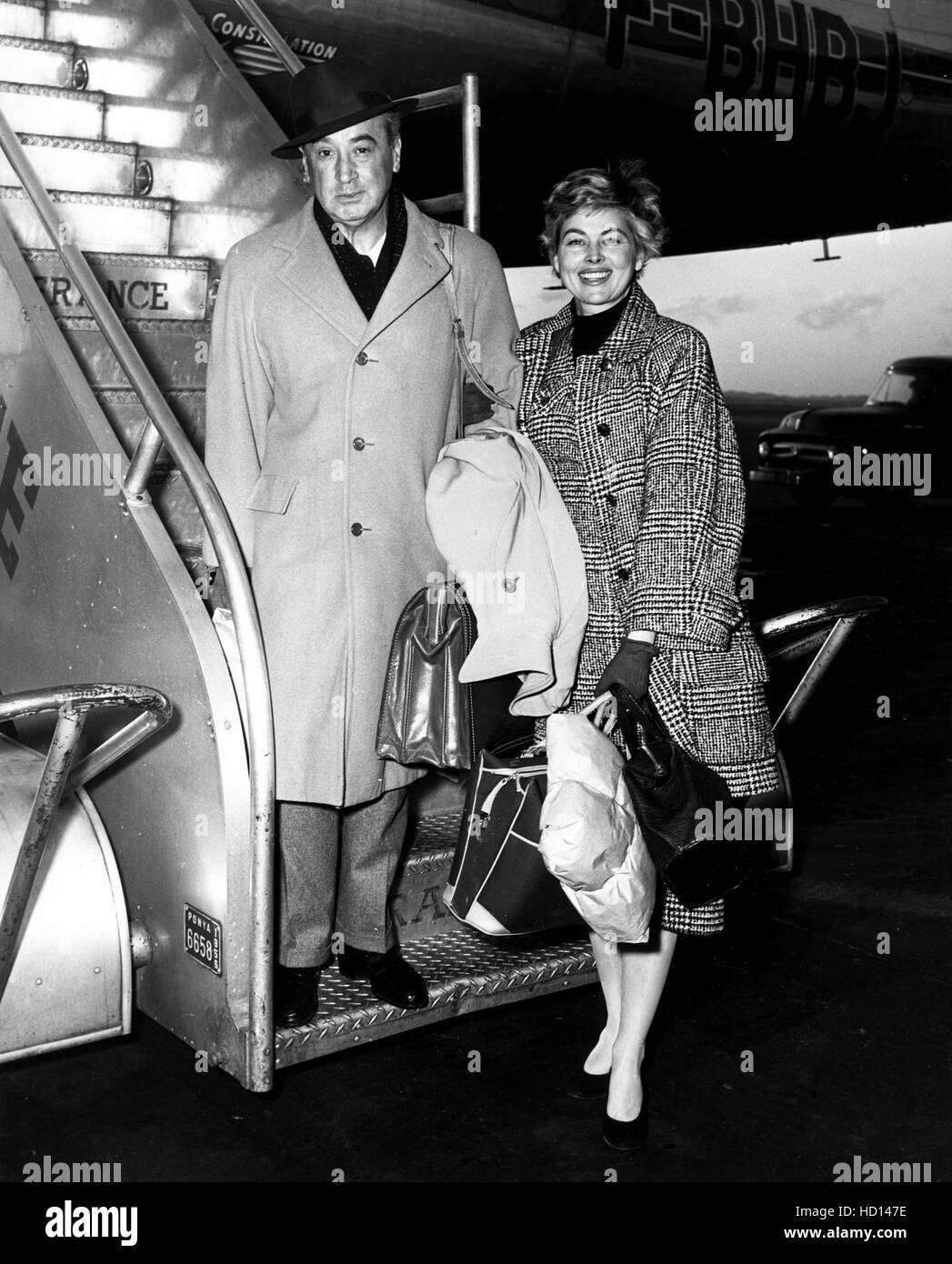 Director Jean Jean Negulesco, left, and his wife, actress Dusty ...