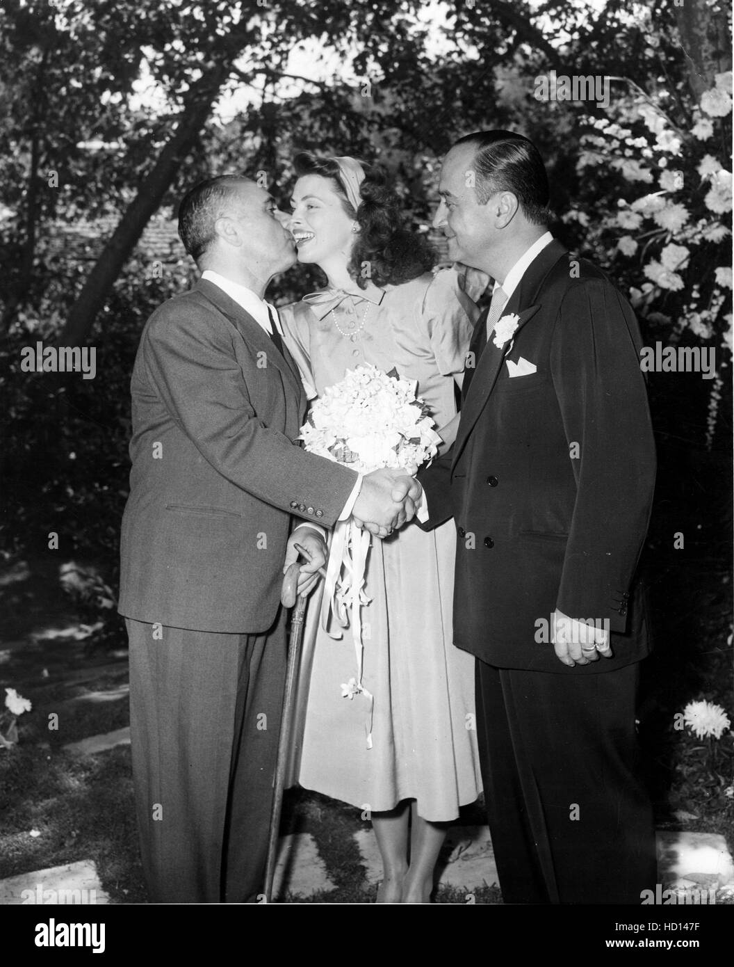The wedding of director Jean Negulesco, right, and actress Dusty ...
