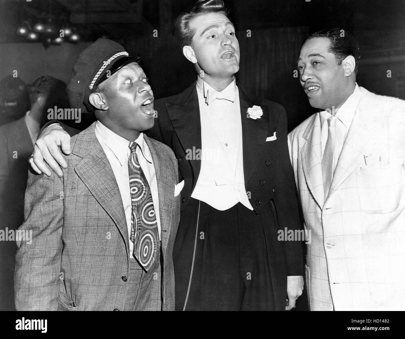 Eddie 'Rochester' Anderson, Red Skelton, Duke Ellington, 1943 Stock ...