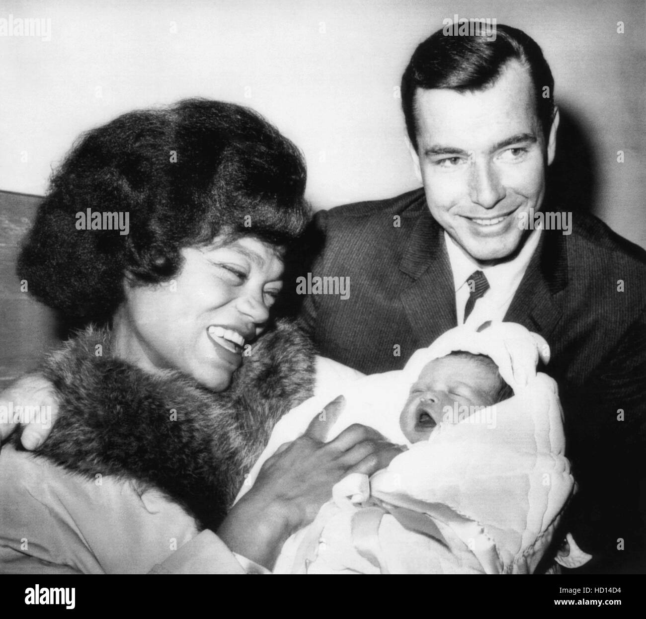 Eartha Kitt, left, her husband, William McDonald, and their daughter ...