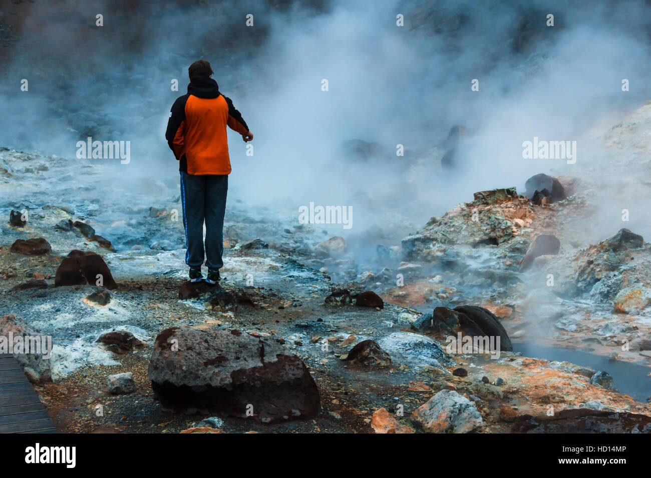 Man watching stream of water hi-res stock photography and images - Alamy