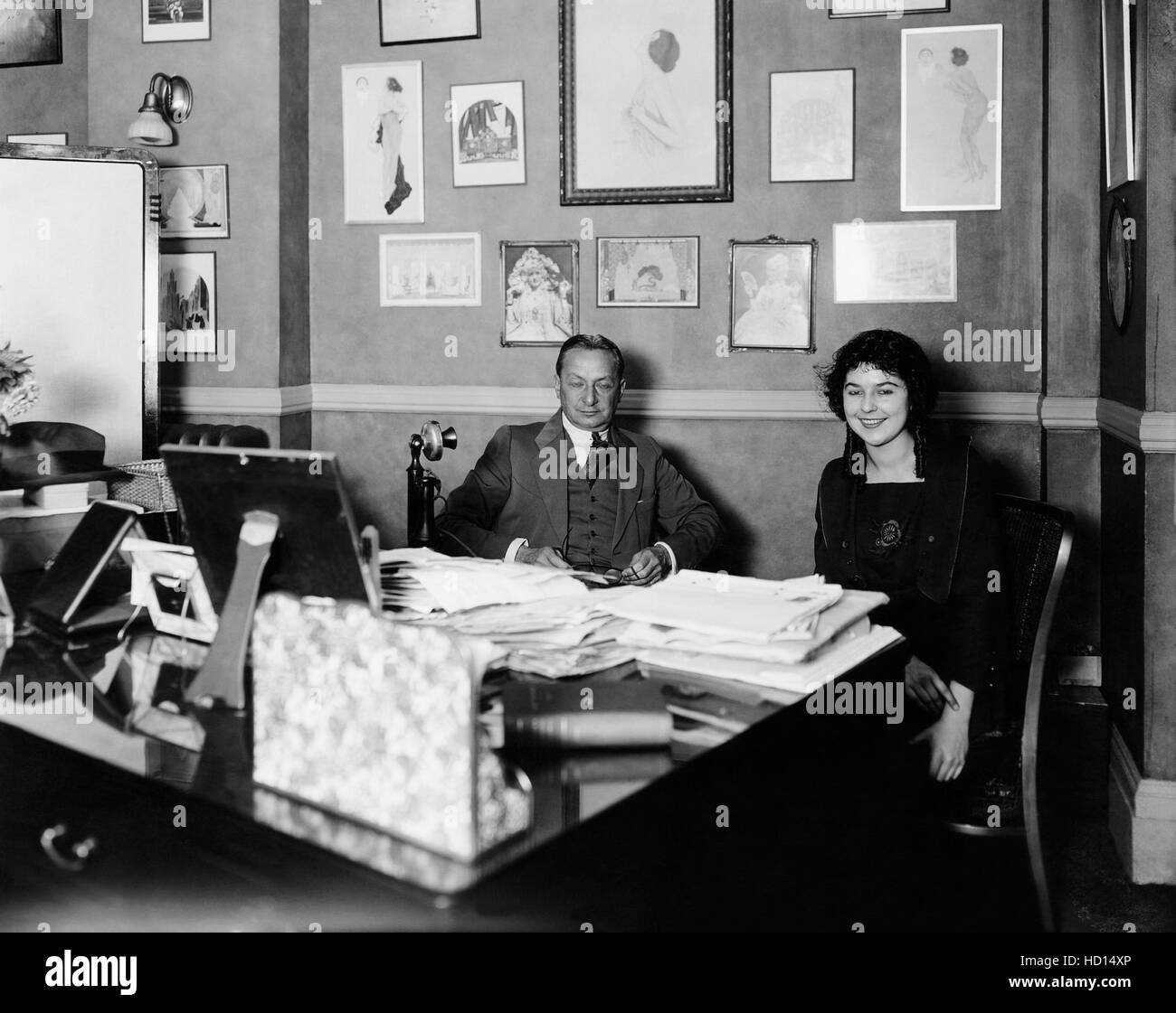 Beauty contest winner Edith May, right, being interviewed by Florenz ...