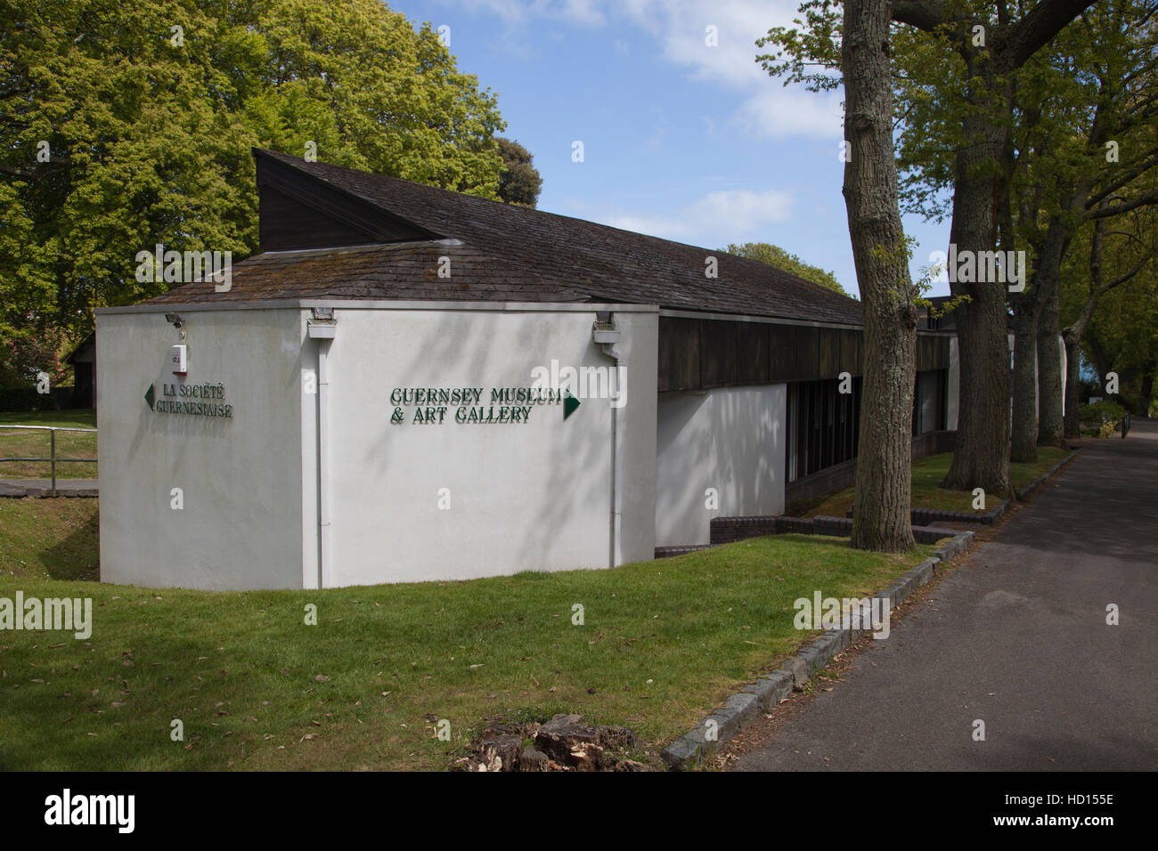 Guernsey Museum and Art Gallery in Candie Gardens St Peter Port Stock ...
