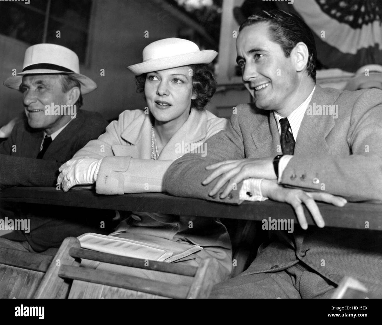 From left: Count Landi of Vienna, Austria attending polo game with ...