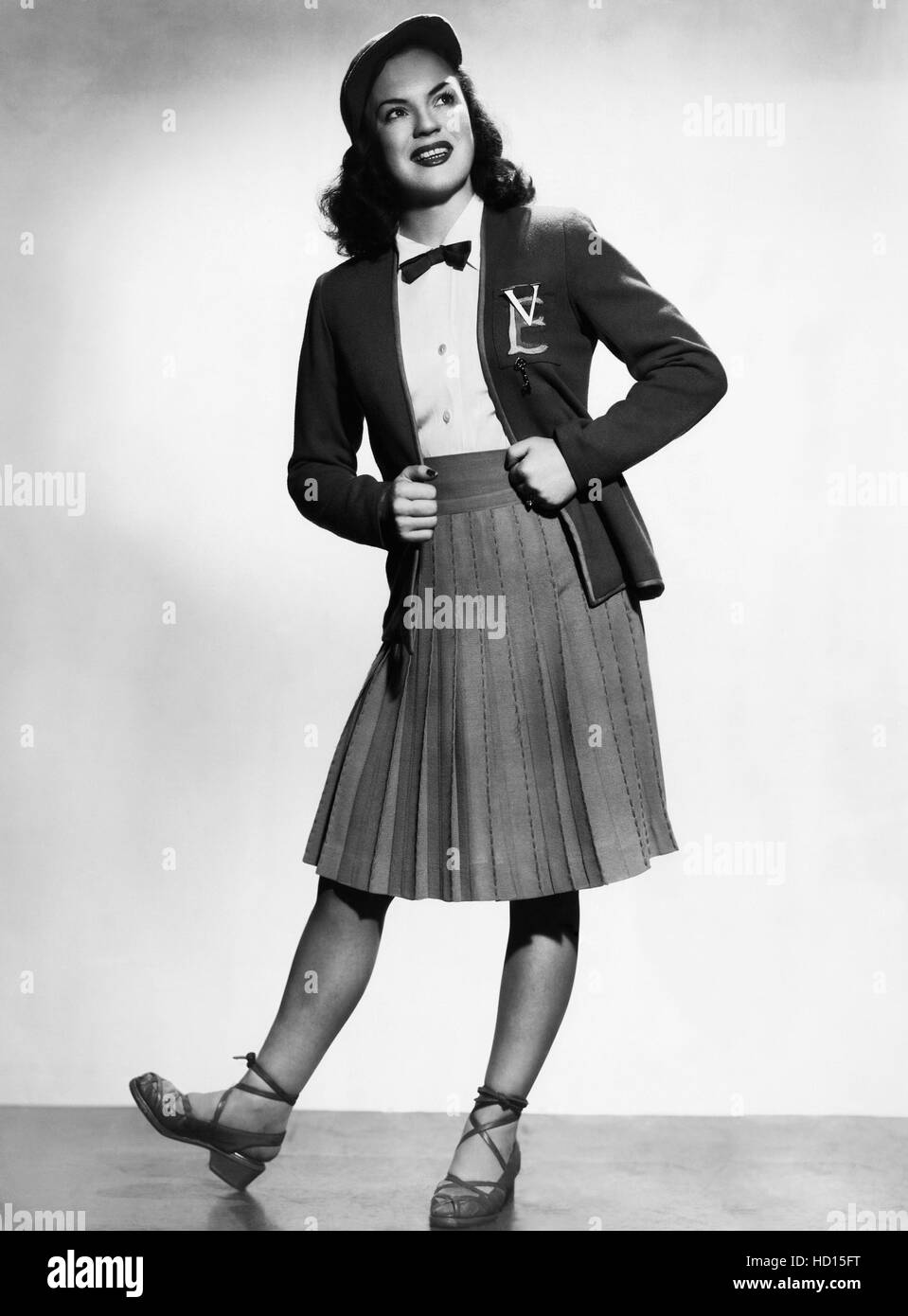 Scottish-born singer and actress Ella Logan, in her nightclub act ...