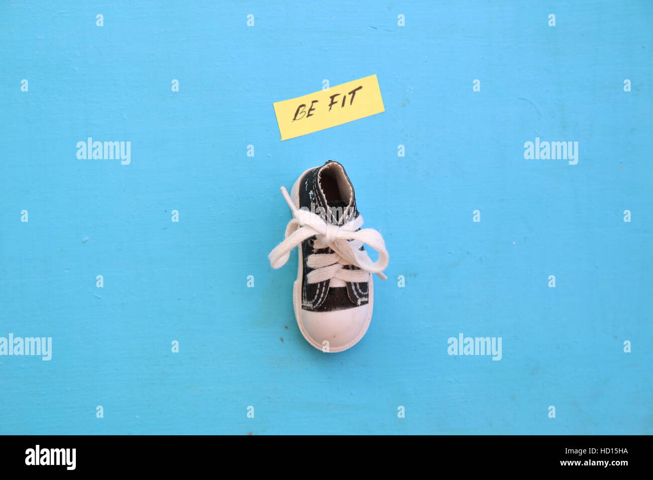 Be fit text. Healthy lifestyle and sport, or jogger concepts Stock ...