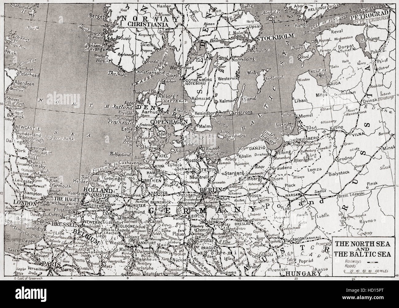 Baltic sea map hi-res stock photography and images - Alamy