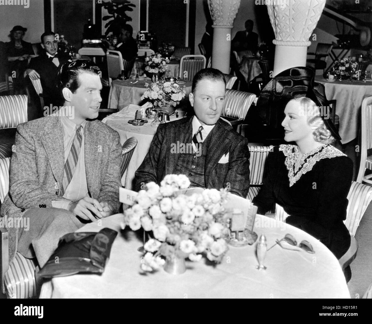 From left, Fred MacMurray, socialite and columnist Lucius Beebe ...