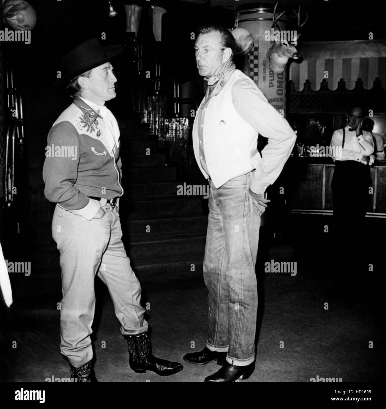 From left: Kirk Douglas, Gary Cooper, 1950s Stock Photo - Alamy