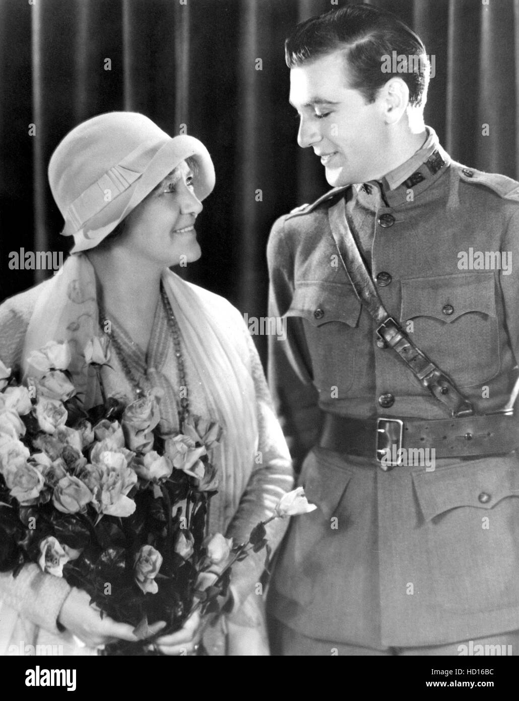 MRS. ALICE COOPER visits her son GARY COOPER during production of A ...