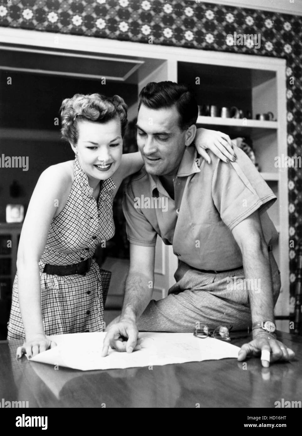 Gale Storm, left, and her first husband, actor Lee Bonnell, at their ...