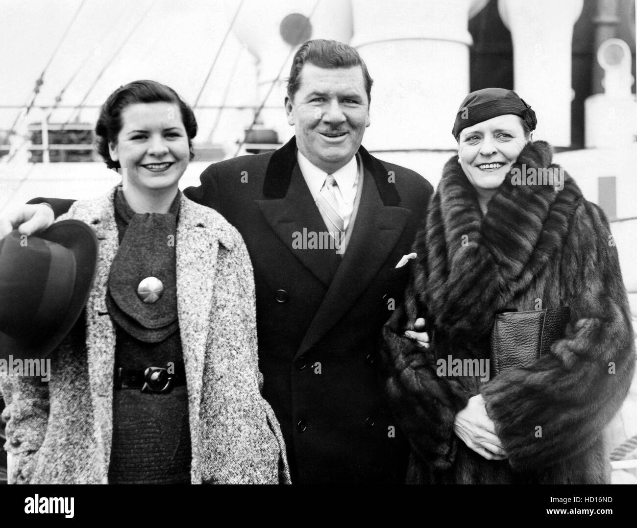 From left: Georgette Bancroft with father George Bancroft and mother ...