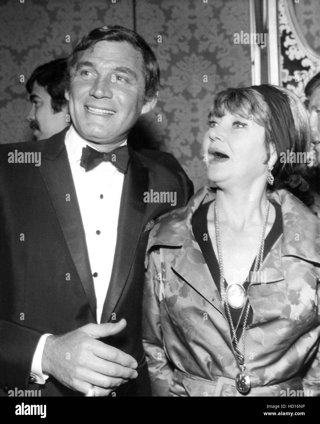 Gene Barry, left, and his wife, Betty Barry, ca. 1970 Stock Photo - Alamy