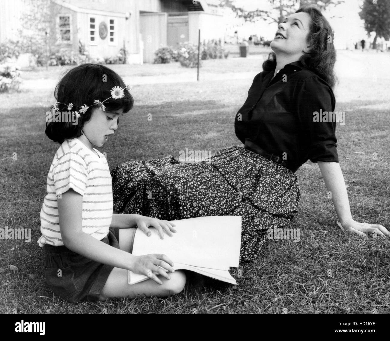 From left: seven-year-old Susan Scheftel going over script with her ...