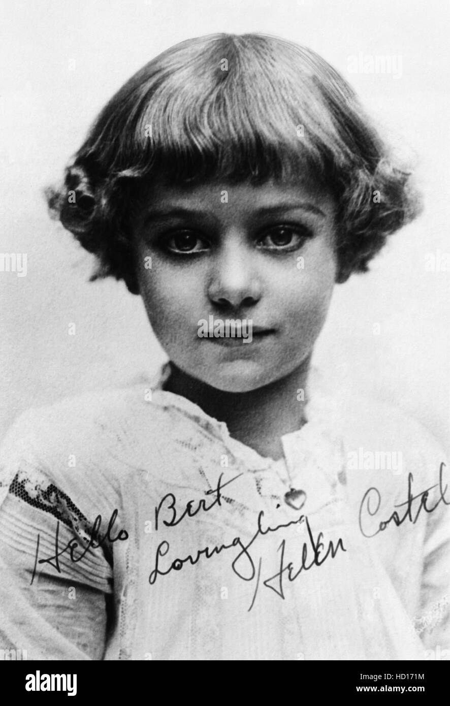 Six-year-old Helene Costello, 1912 Stock Photo - Alamy
