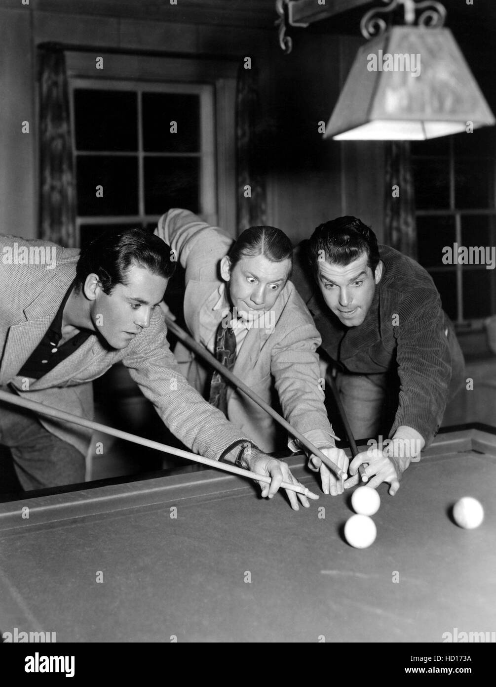 Henry Fonda, Fuzzy Knight, Fred MacMurray fooling around at the ...