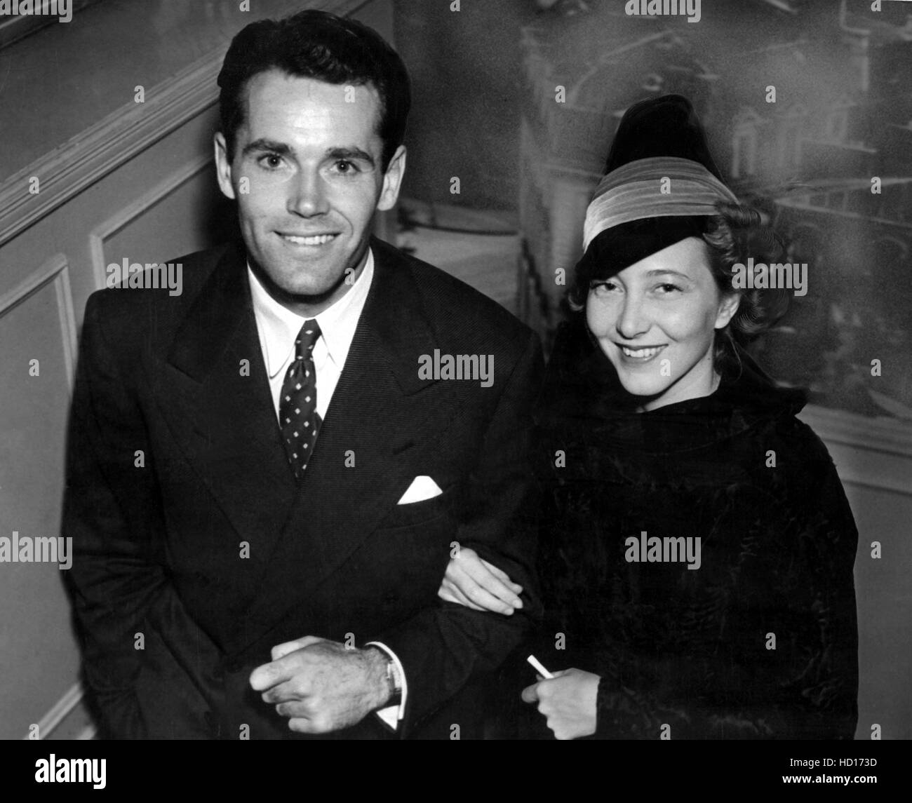 Henry Fonda and wife Frances at the Trocadero, circa 1936 Stock Photo ...