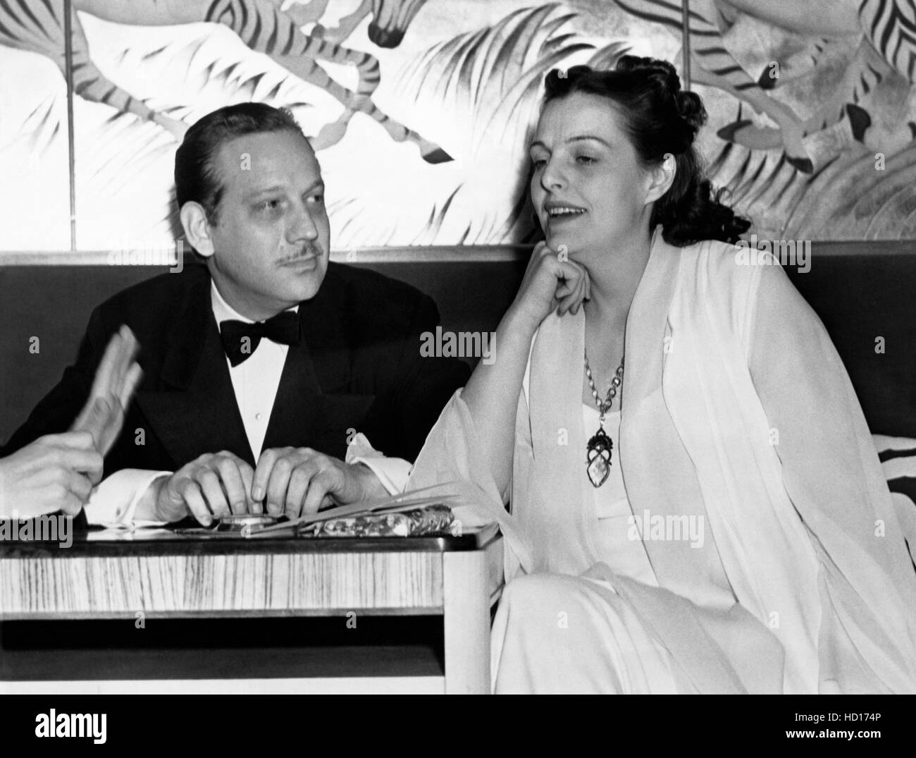 From left, Melvyn Douglas, and his wife, Helen Gahagan Douglas, at a ...