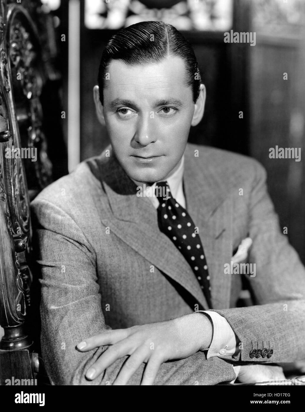 Herbert Marshall, Paramount publicity photo, 1935 Stock Photo - Alamy