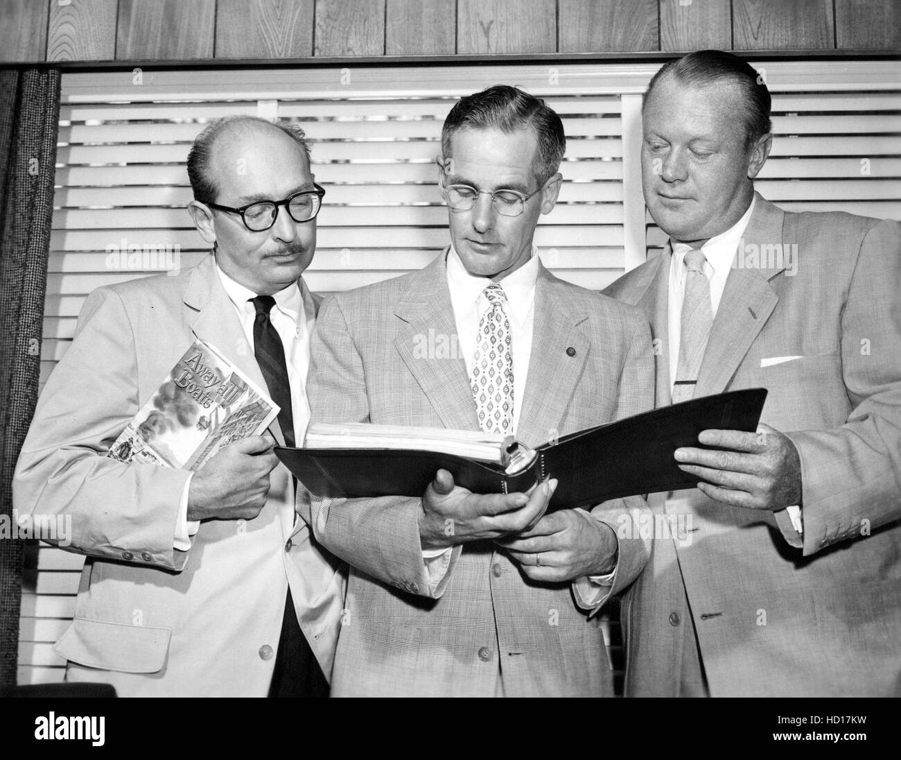 Screenwriter Ted Sherdeman, novelist Kenneth M. Dodson and producer ...