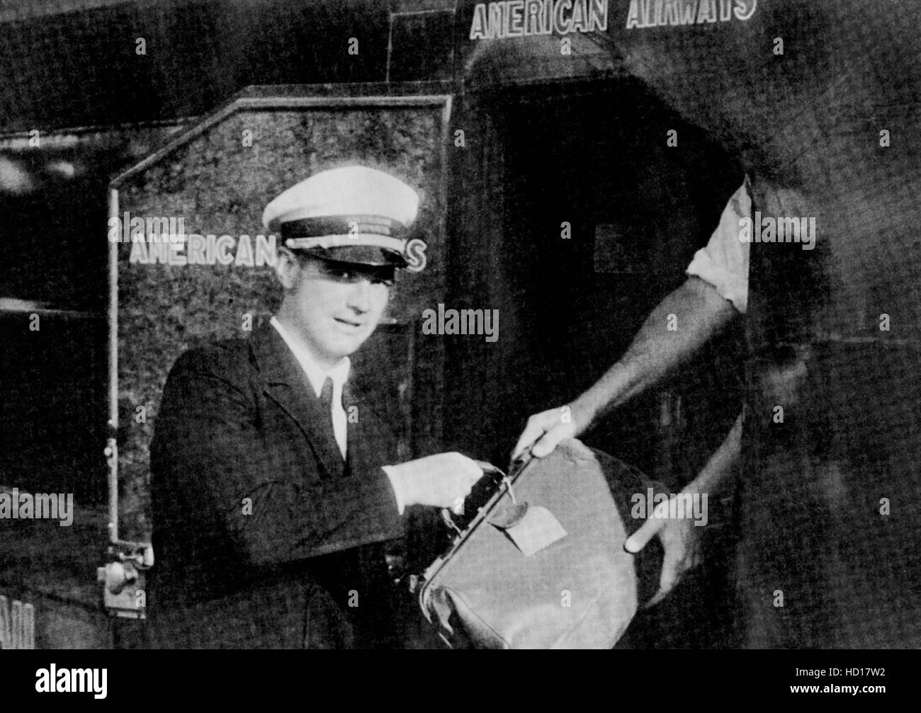 Young Howard Hughes, working as an airline steward, ca. mid-1920s Stock ...