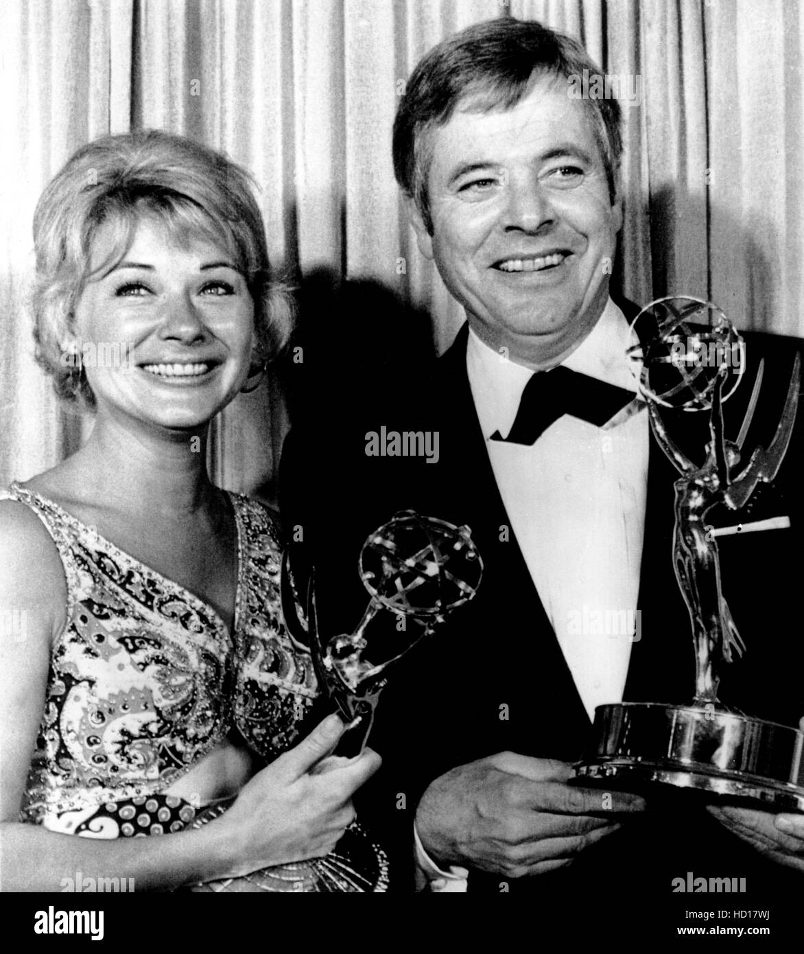 Hope Lange and William Windom with their Emmy Awards, 6/7/1970 Stock ...