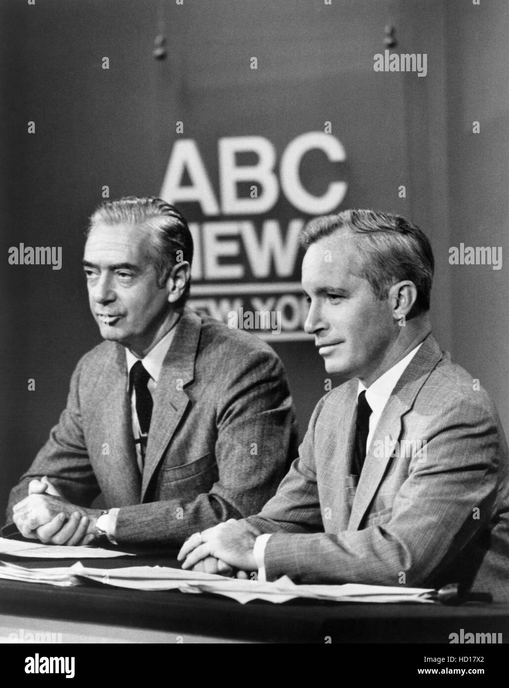 Howard K. Smith, Frank Reynolds, ABC News, 1969 Stock Photo - Alamy