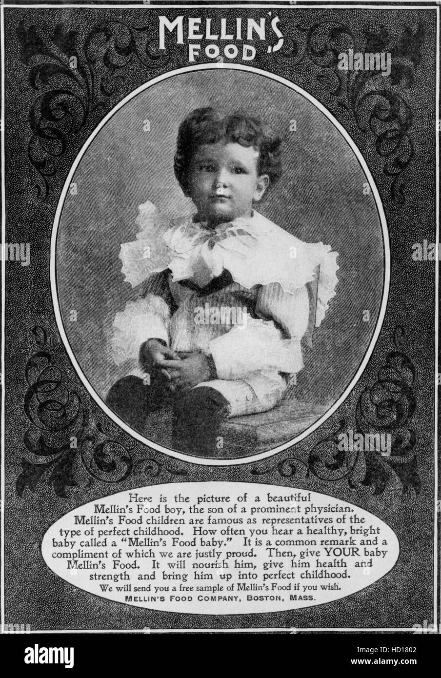 HUMPHREY BOGART, at the age of one, posing for a baby food ad, 1900 ...
