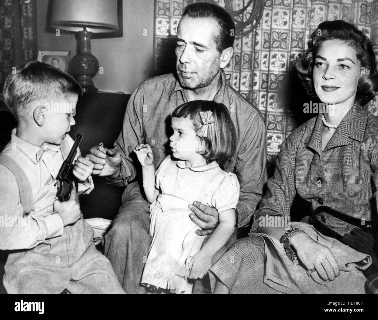 STEPHEN BOGART, HUMPHREY BOGART, LESLIE BOGART and LAUREN BACALL around ...