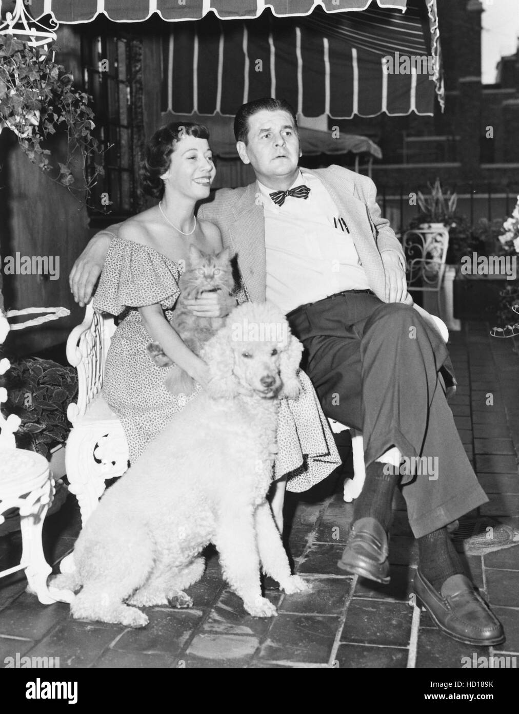 Imogene Coca, left, and her first husband, Robert Burton, ca. early ...
