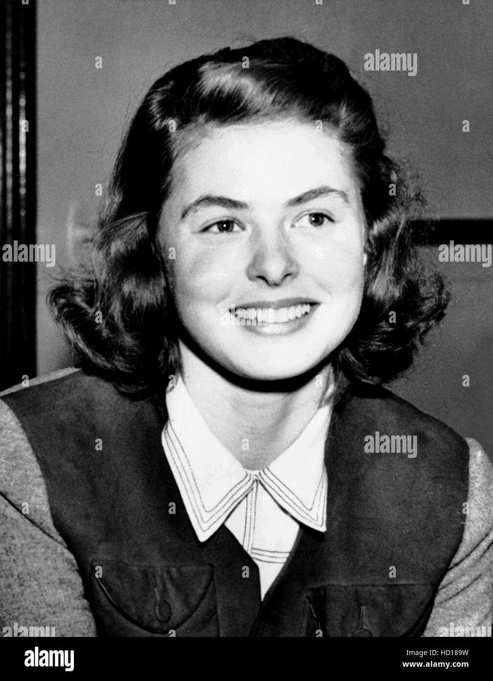 Ingrid Bergman, arriving in the US from Sweden, 1940 Stock Photo - Alamy