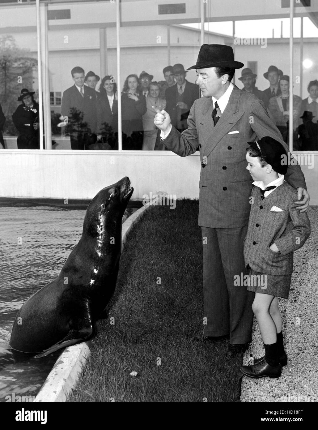 From left: Jack Haley with son, Jack Haley, Jr. and Sharkey the Trained ...