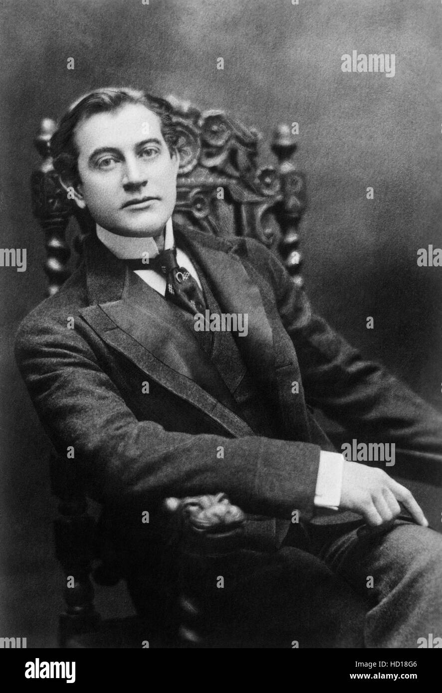 Broadway actor, producer and director James K. Hackett, ca. 1905 Stock ...