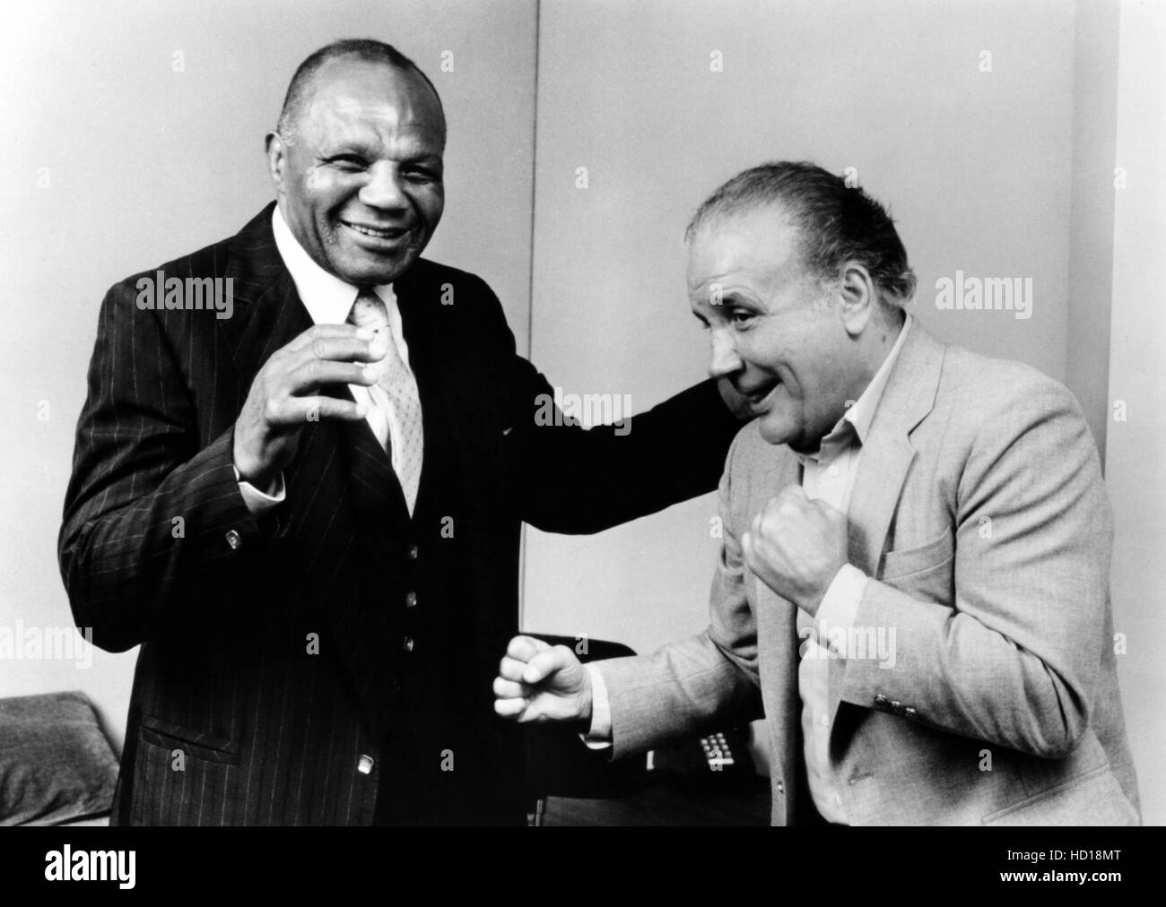 'JERSEY JOE' WALCOTT and JAKE LAMOTTA, 1980s Stock Photo - Alamy