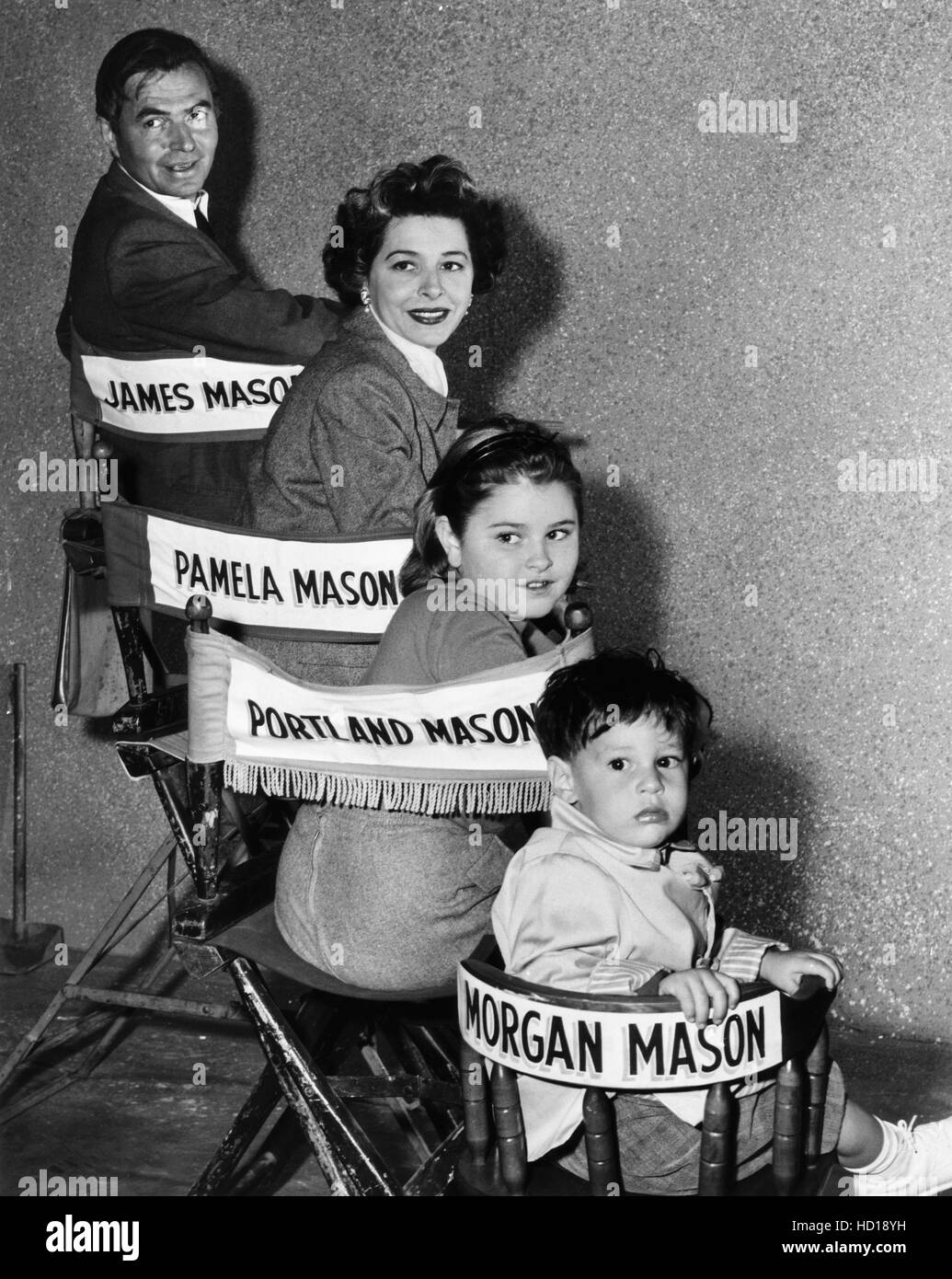 From left: James Mason, Pamela Mason, Portland Mason, Morgan Mason, ca ...