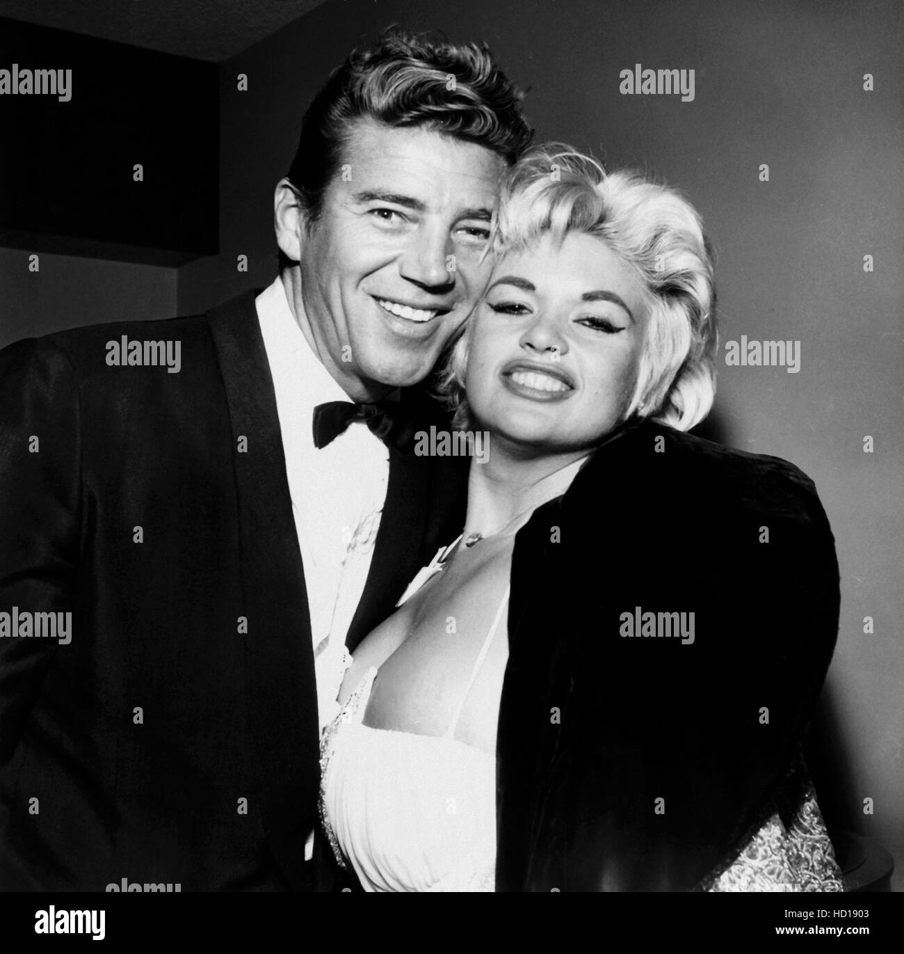 Jayne Mansfield, right, and her second husband, Mickey Hargitay ...