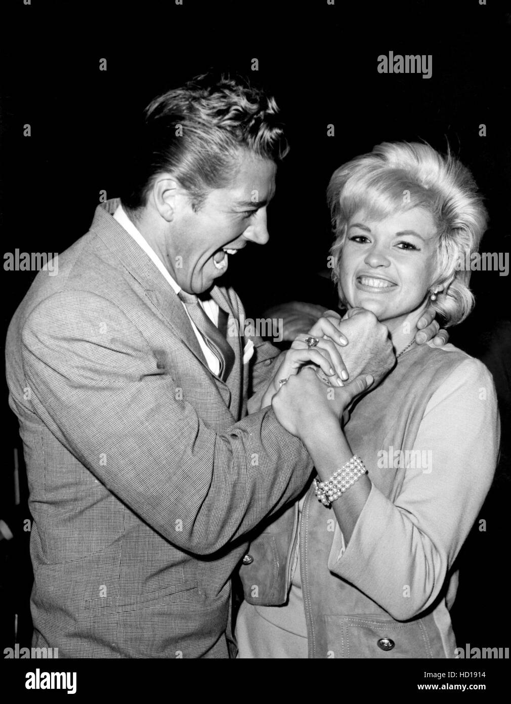 MICKEY HARGITAY gags it up with wife JAYNE MANSFIELD Stock Photo - Alamy