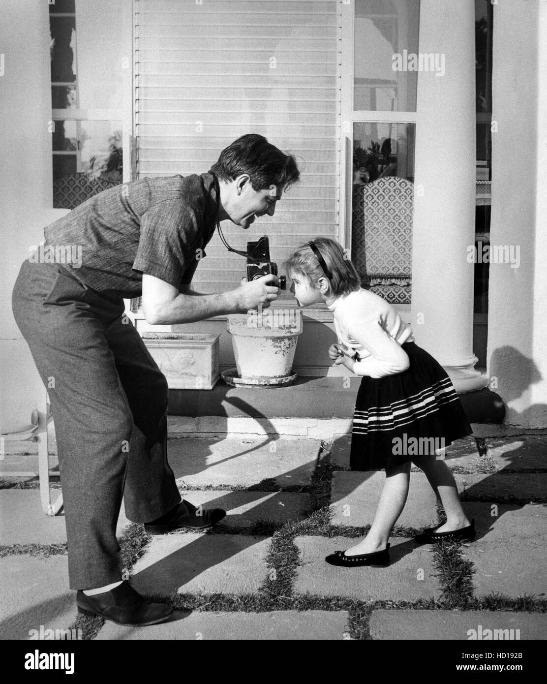 James Mason with daughter, Portland, ca. 1950s Stock Photo - Alamy
