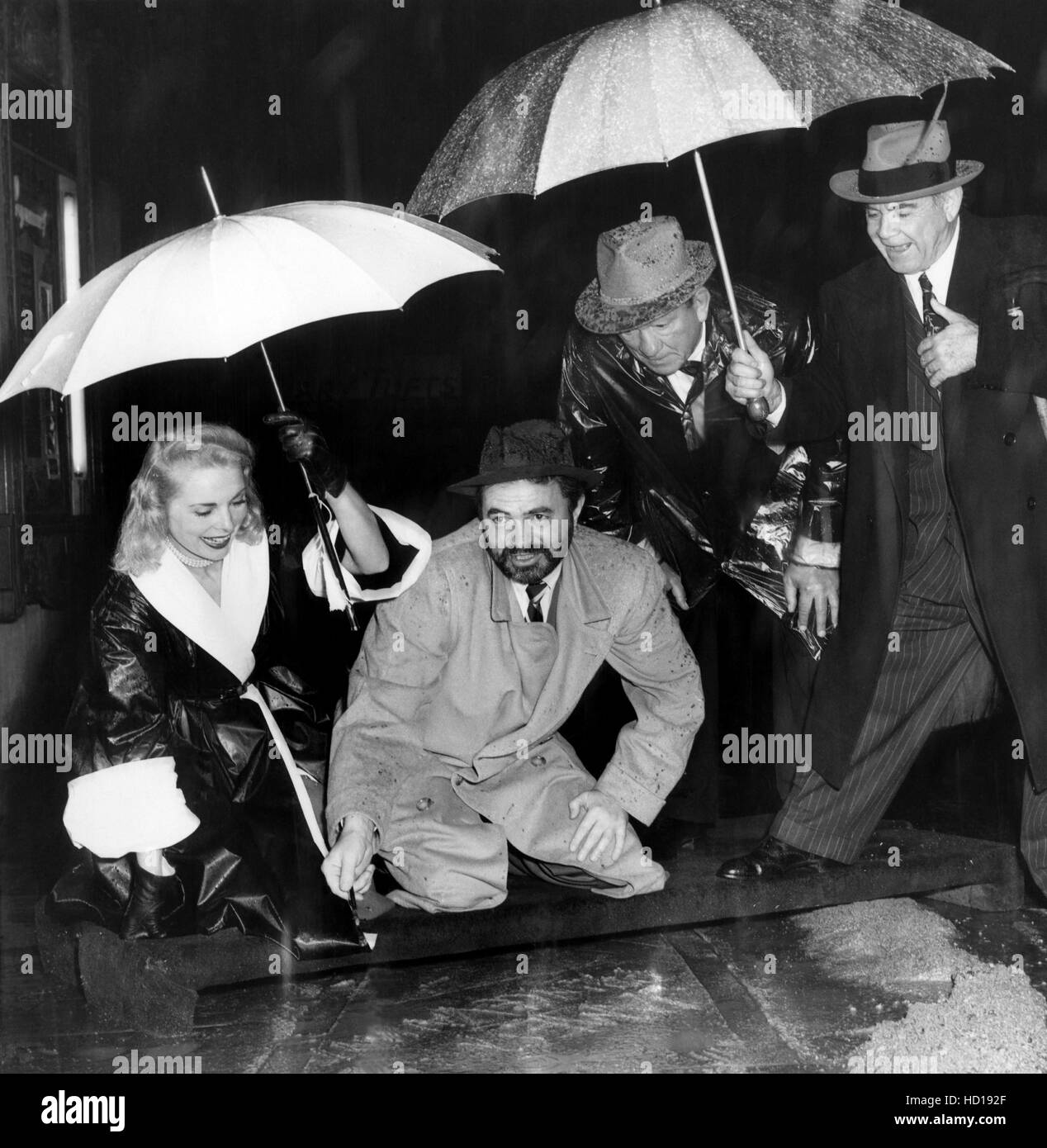 Janet Leigh, James Mason, Victor McLaglen, Charles P. Skouras, Grauman ...